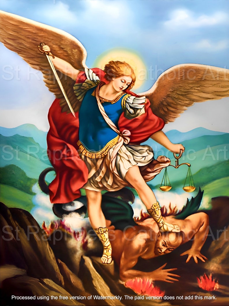 Archangels Michael Raphael Gabriel Catholic Art Digital Download ...