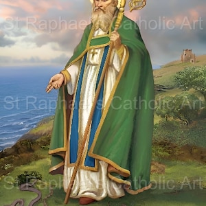 Saint Patrick Art Digital Download Traditional Catholic Ireland Irish ...