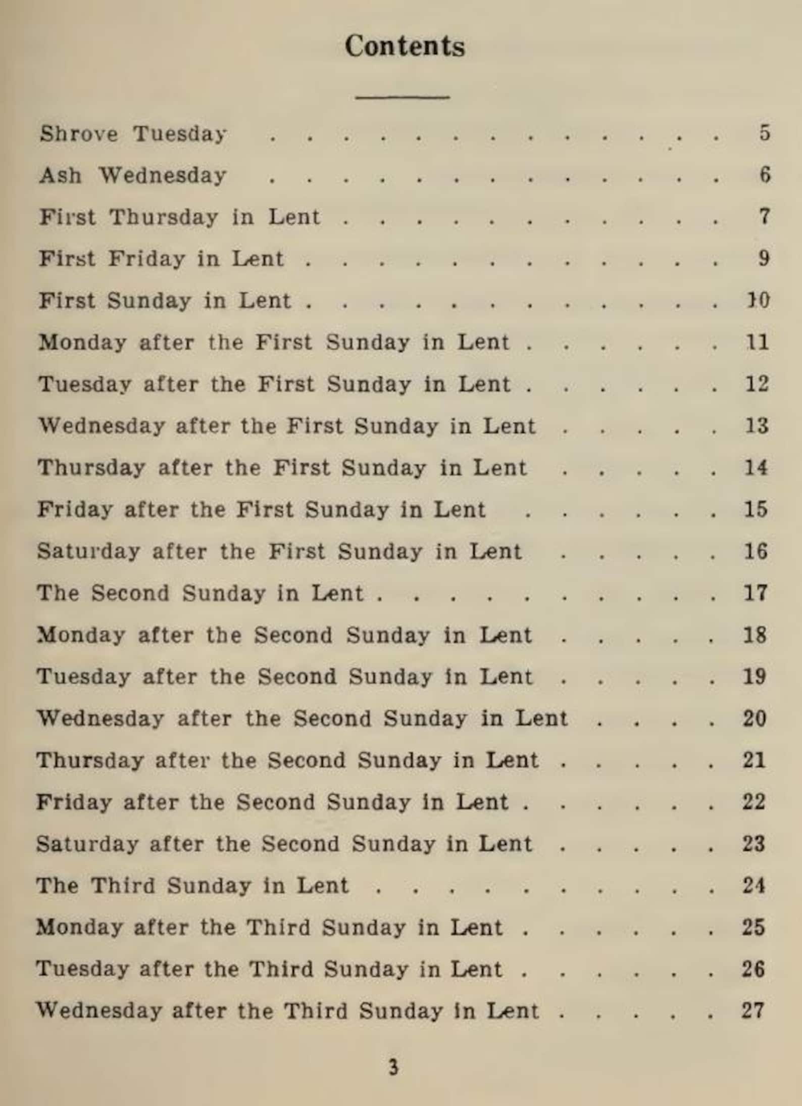 Lent Daily Readings Catholic Traditional Books Holy Readings for Lent ...
