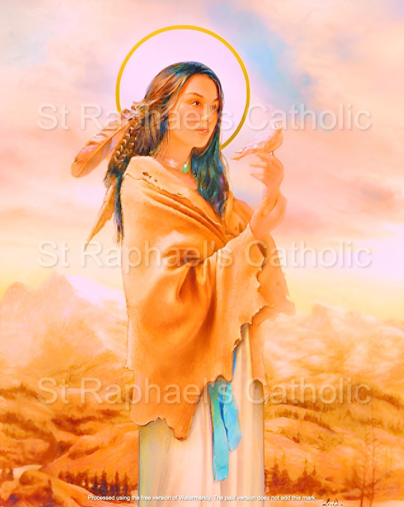 Kateri Tekakwitha American Indian Lily of the Mohawks Catholic Saint - Etsy