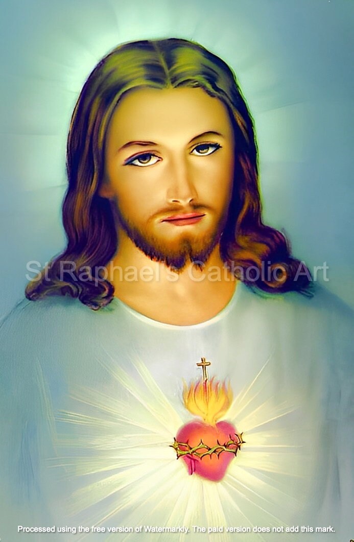 Divine Mercy Sacred Heart Jesus Love Catholic Art Digital Downloads - Etsy