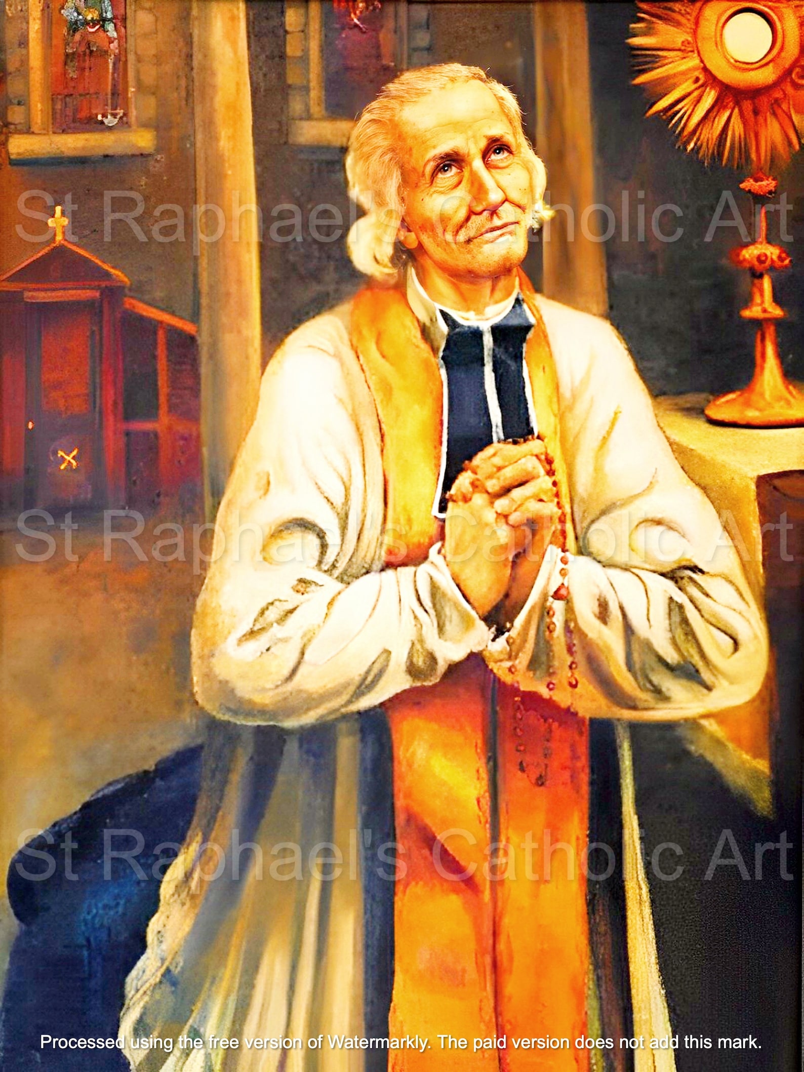 St John Vianney Cure of Ars Catholic Saint Feast Day Blessed Sacrament ...