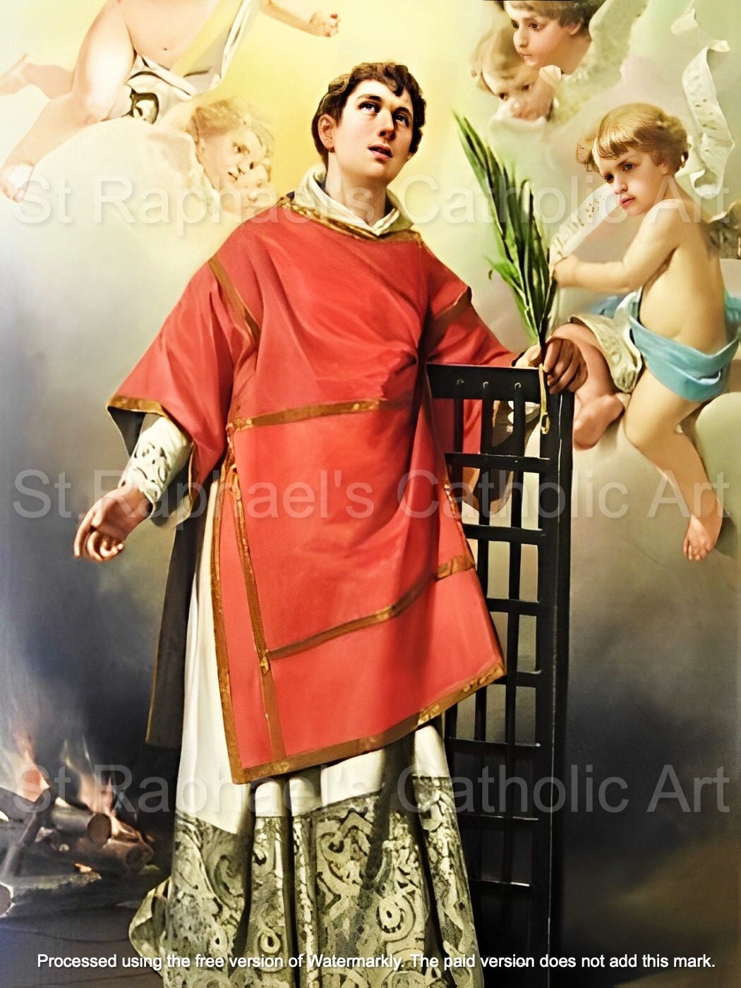 St Lawrence Catholic Martyr on Fire Feast Day August 10th Patron Saint ...