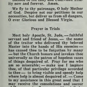 St Jude Novena Hopeless Cases Vintage Catholic Traditional Prayers and ...