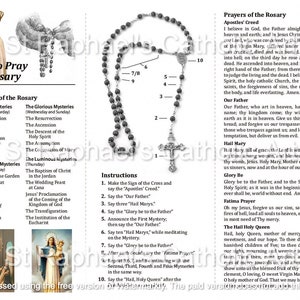 The Rosary Prayer Catholic Devotion to Virgin Mary Our Lady Icon - Etsy