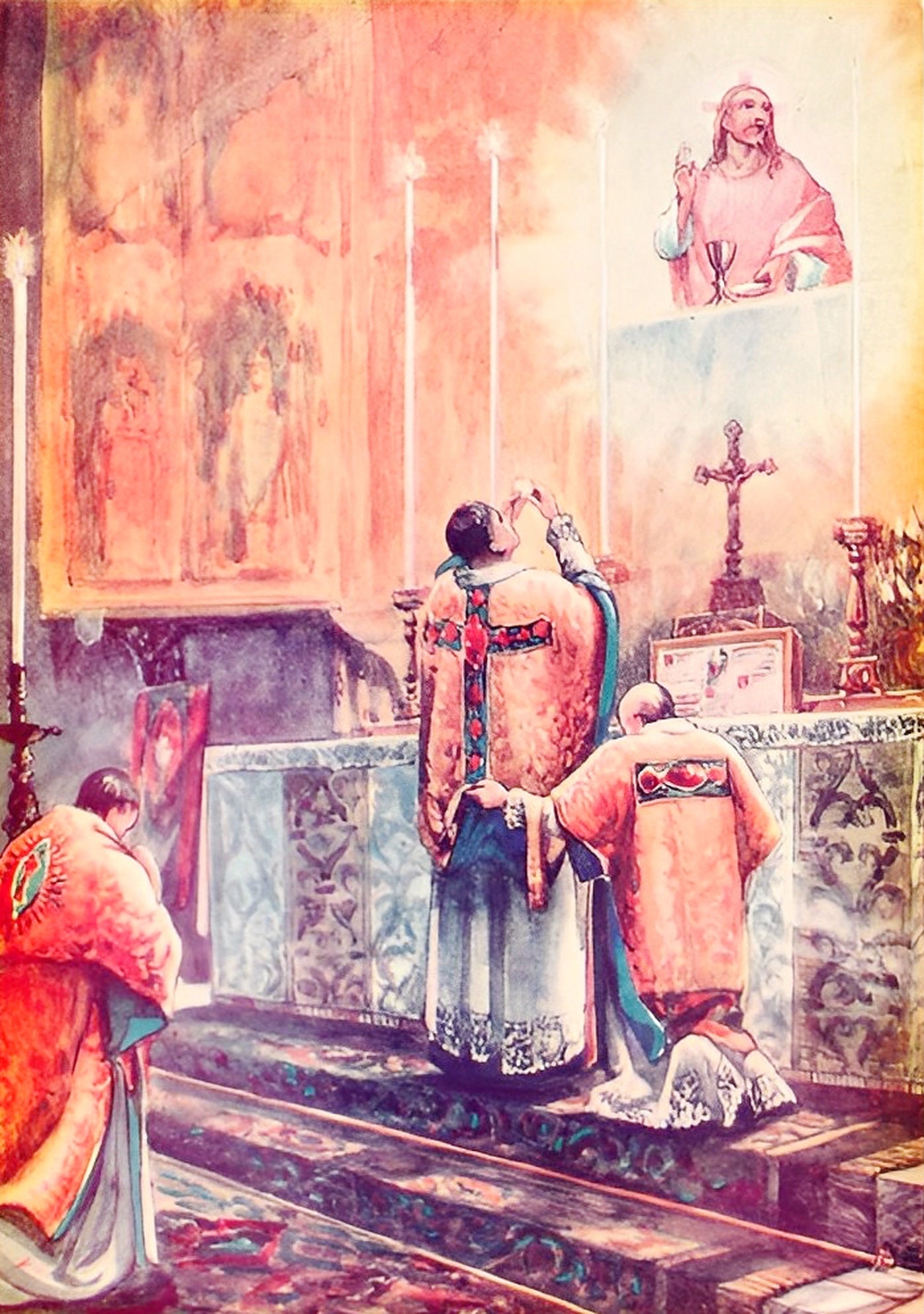 Catholic Mass Traditional Latin Priest Holy Sacrifice Jesus Elevation ...