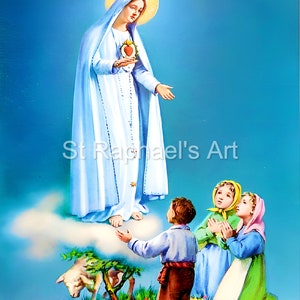 Our Lady of Fatima Digital Downloads X3 Virgin Mary Apparition Pictures ...