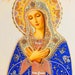 Beautiful Virgin Mary Icon Catholic Orthodox Our Lady Digital Downloads ...