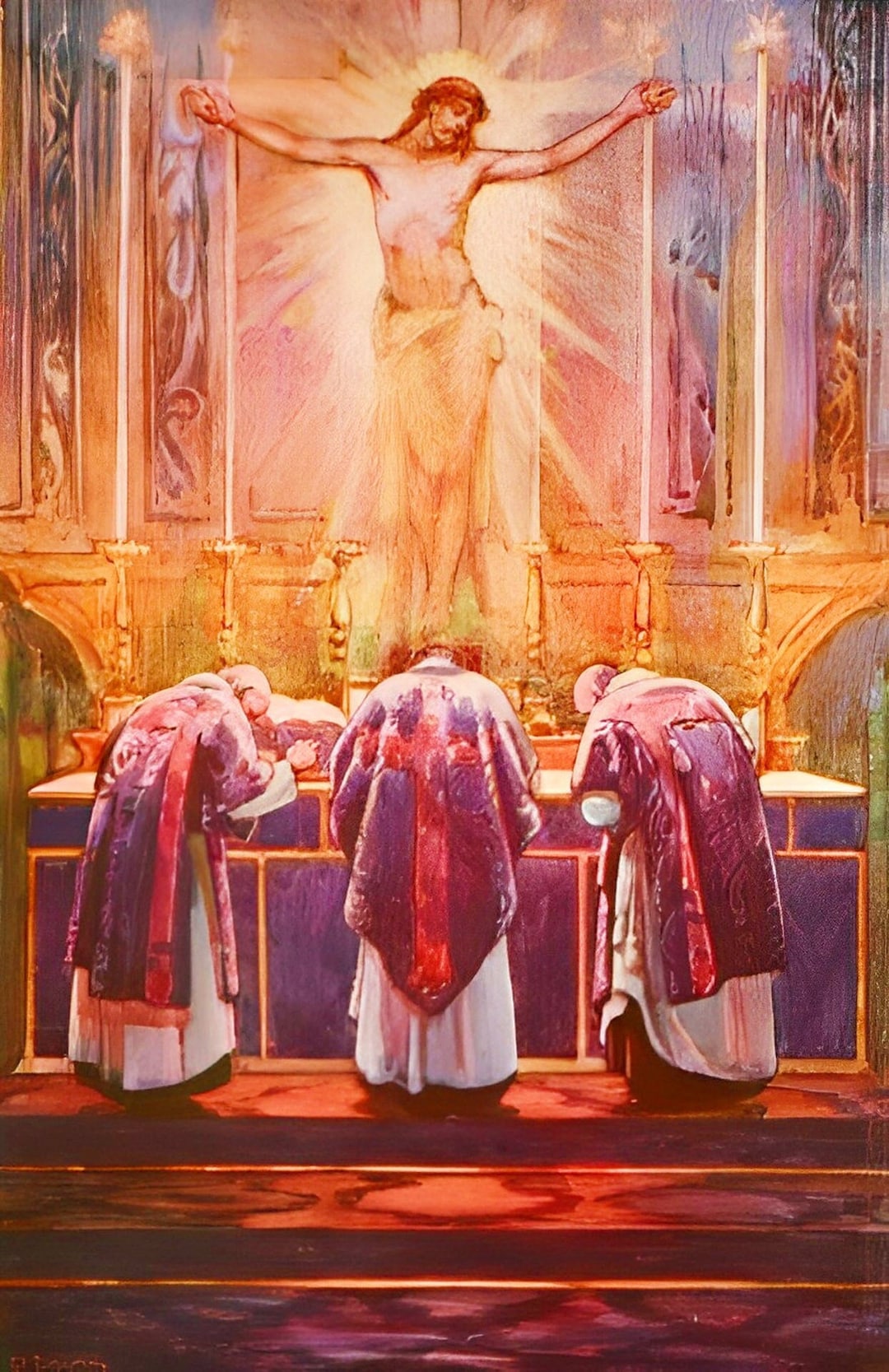 Latin Mass Catholic Sacrifice Traditional Picture Art Priest Digital ...