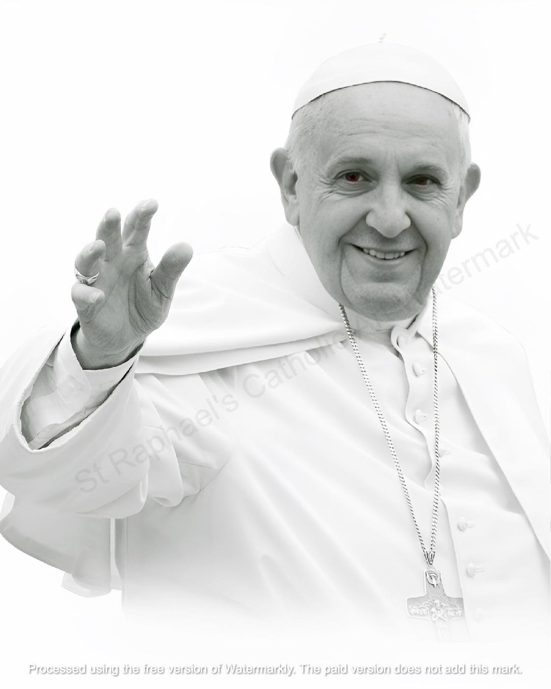 Pope Francis Picture Prayer Blessing for a Deceased Pope RIP Vicar of ...