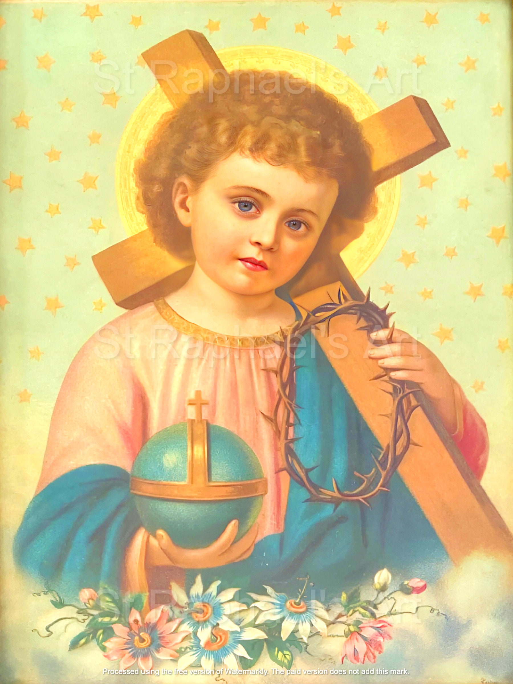 Jesus Child Infant King of the World Catholic Digital Download - Etsy