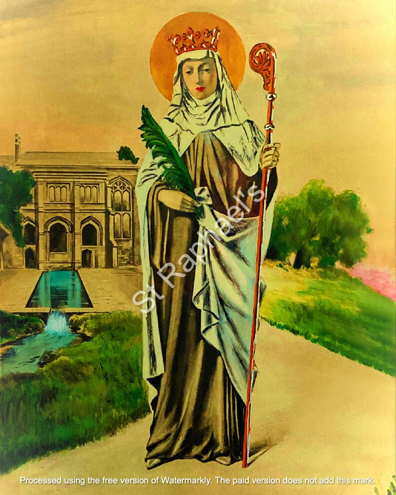 St Winefride Holywell Lourdes of Wales Catholic Holy Saint Virgin and ...