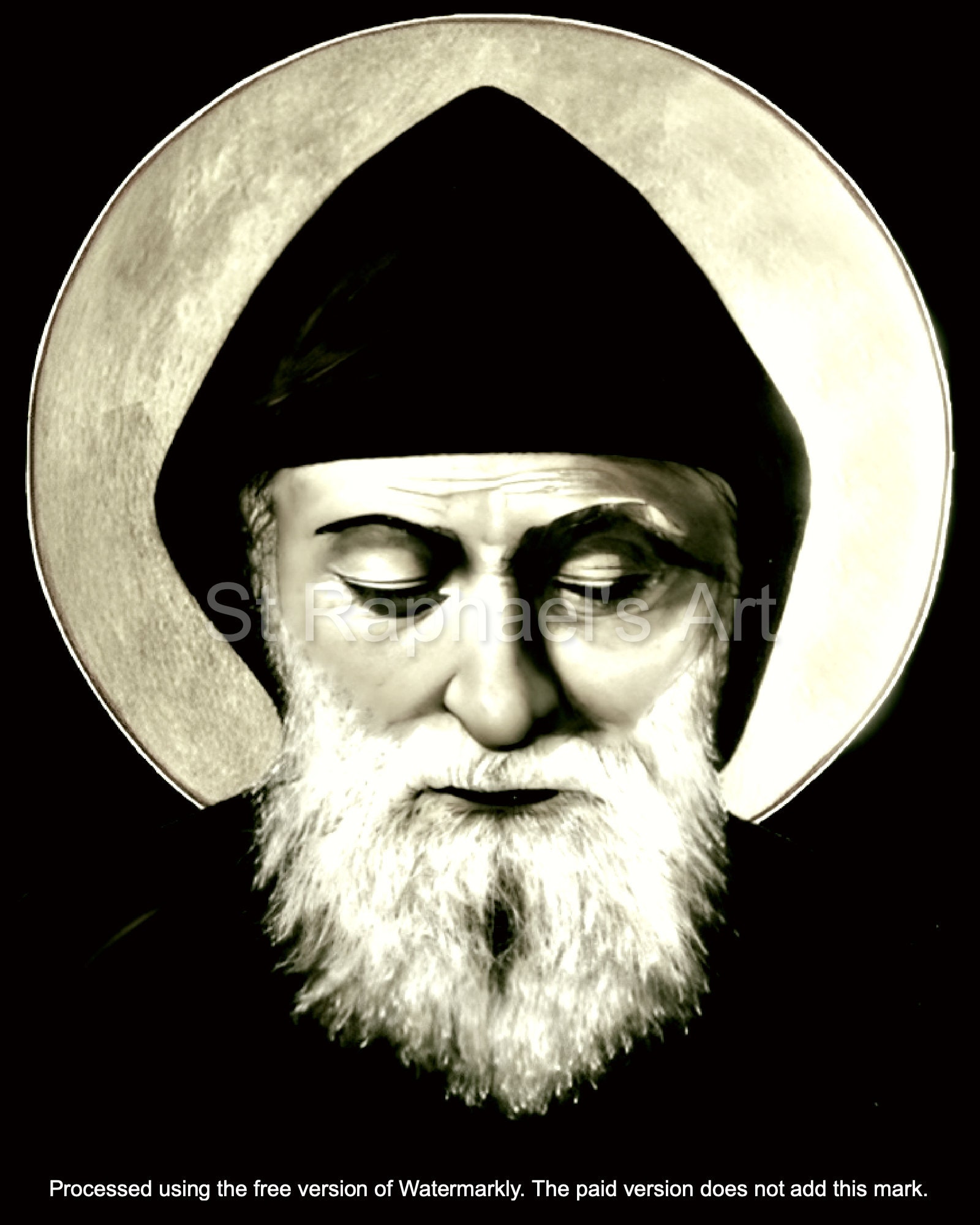 St Charbel Miracle Saint Monk Orthodox Catholic Maronite Holy Picture ...