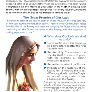 Holy Rosary Meditations 15 Mysteries Devotion 5 First Saturdays ...