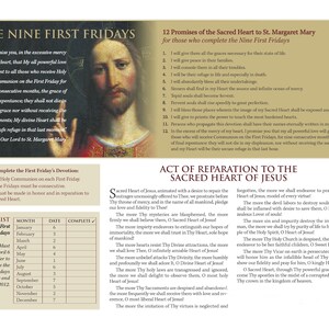 Catholic Devotion 9 First Fridays Sacred Heart of Jesus Act of ...