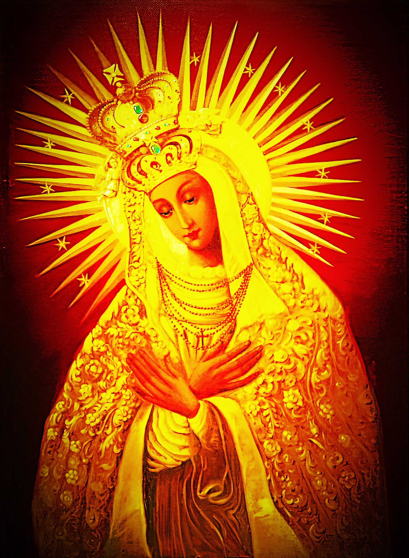 Virgin Mary Icon Gate of the Dawn Catholic Orthodox - Etsy