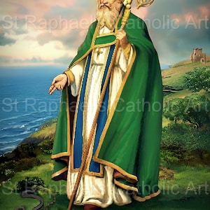 Saint Patrick Art Digital Download Traditional Catholic Ireland Irish ...