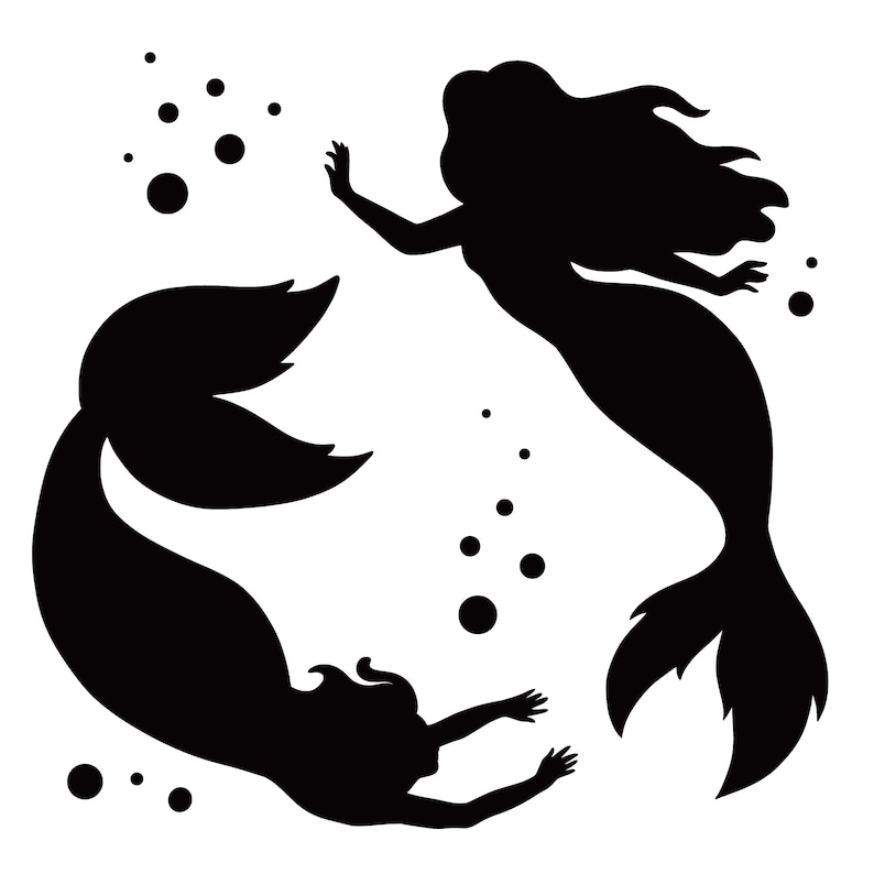 Mermaids Svg, Png, Cut Files for Cricut, Silhouette - Etsy