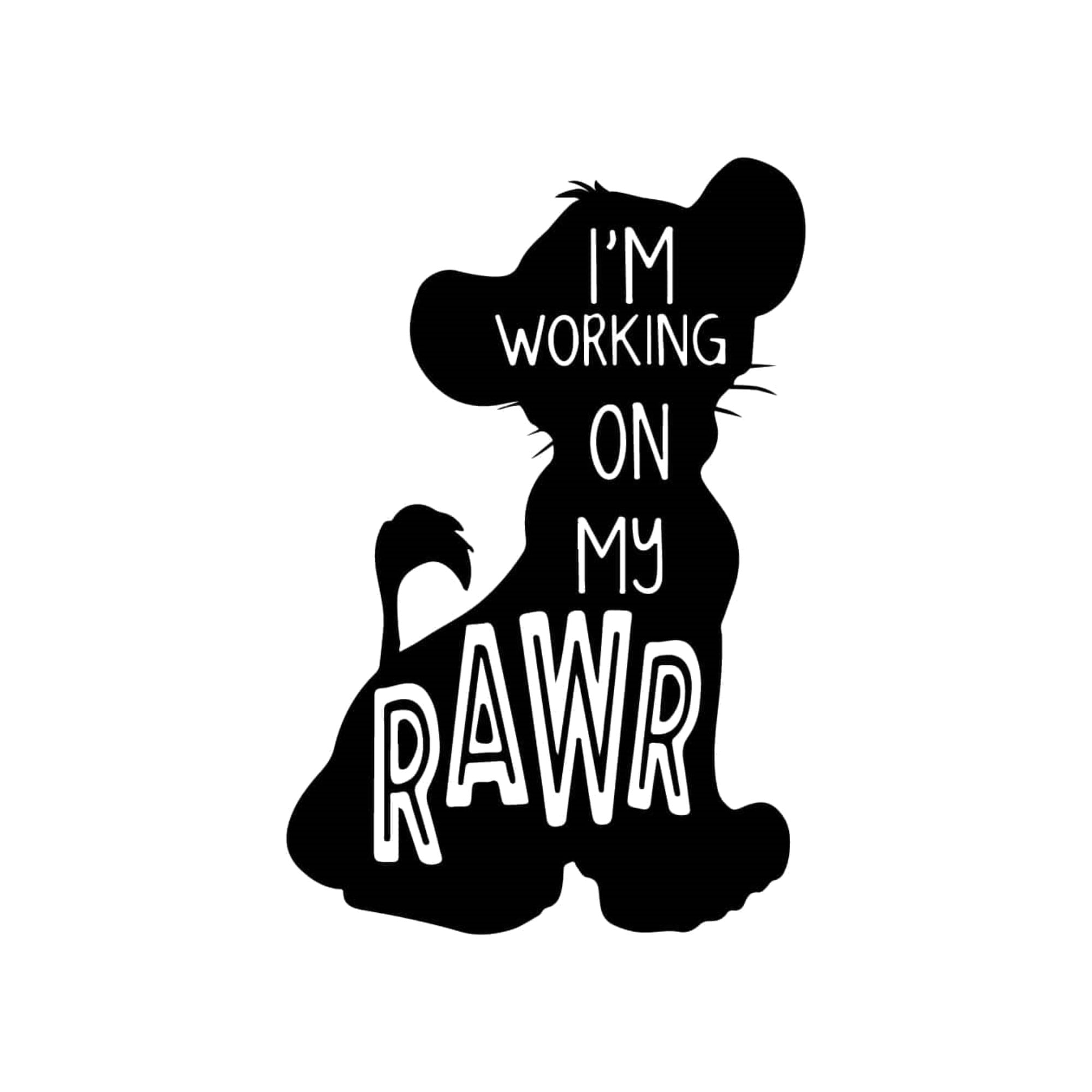 Lion King - Simba - Rawr- Outline (2-pack) - Etsy