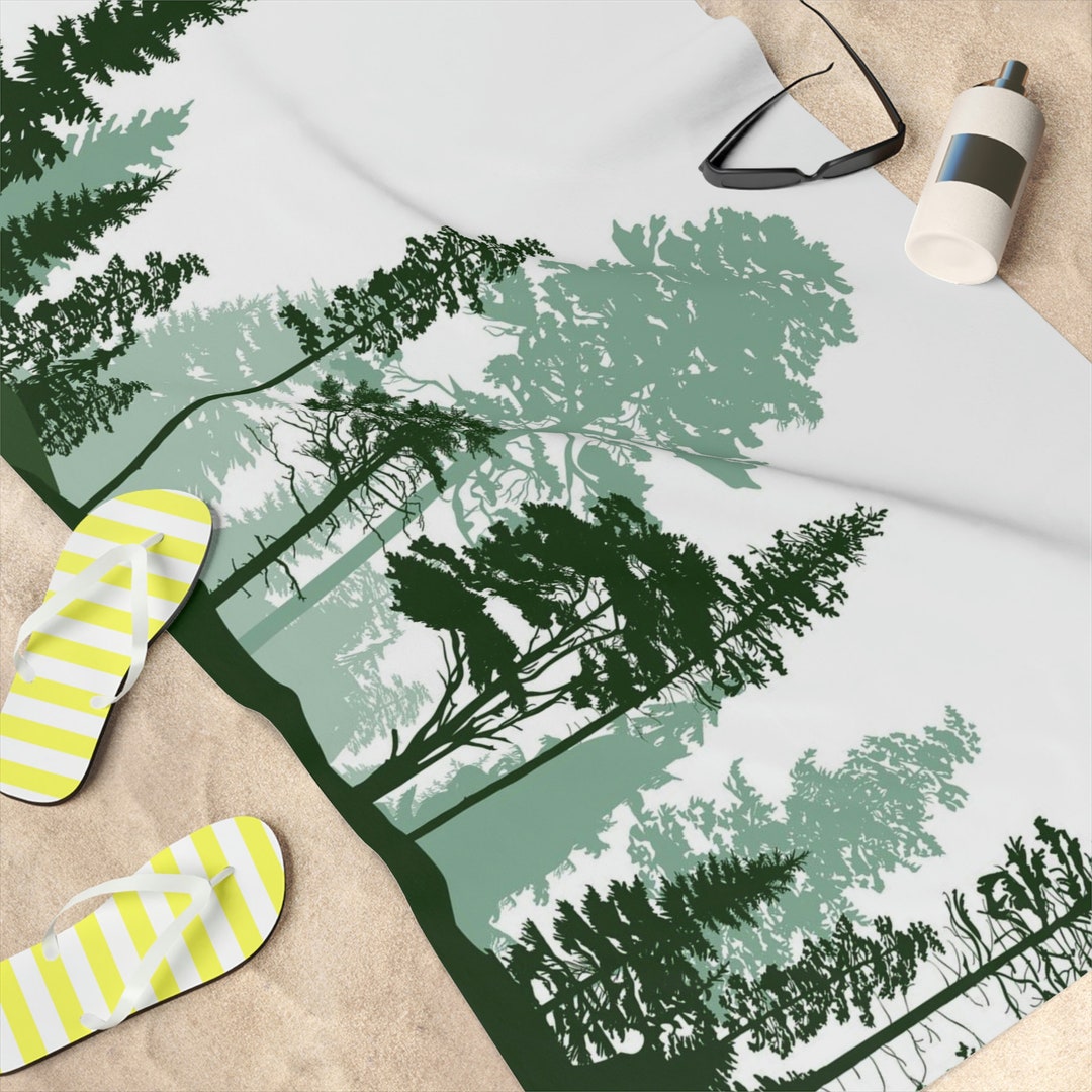Forest of Trees Beach Towel 30x60 Beach Wedding Decor Beach - Etsy