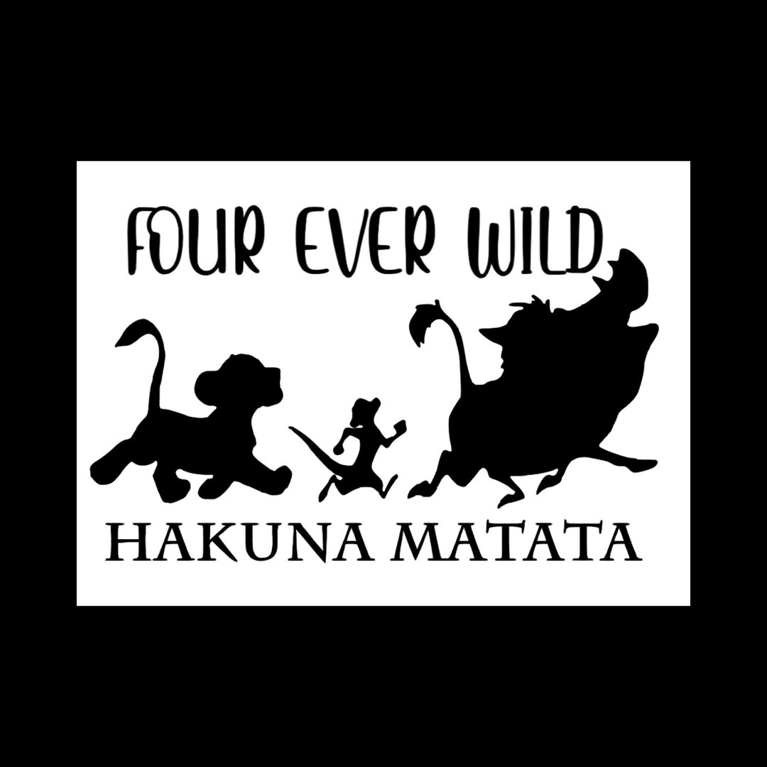FOUR Ever Wild Simba PNG Lion King PNG, - Etsy UK