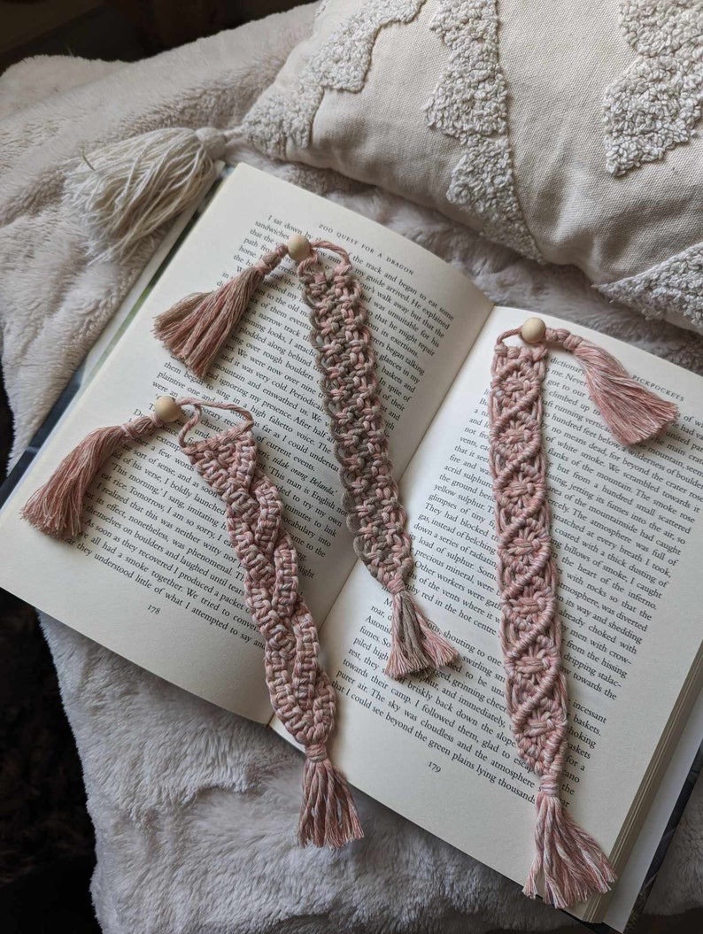 Handmade Macrame Bookmark, Gift Ideas, Boho Style, Book Accessory, Home ...