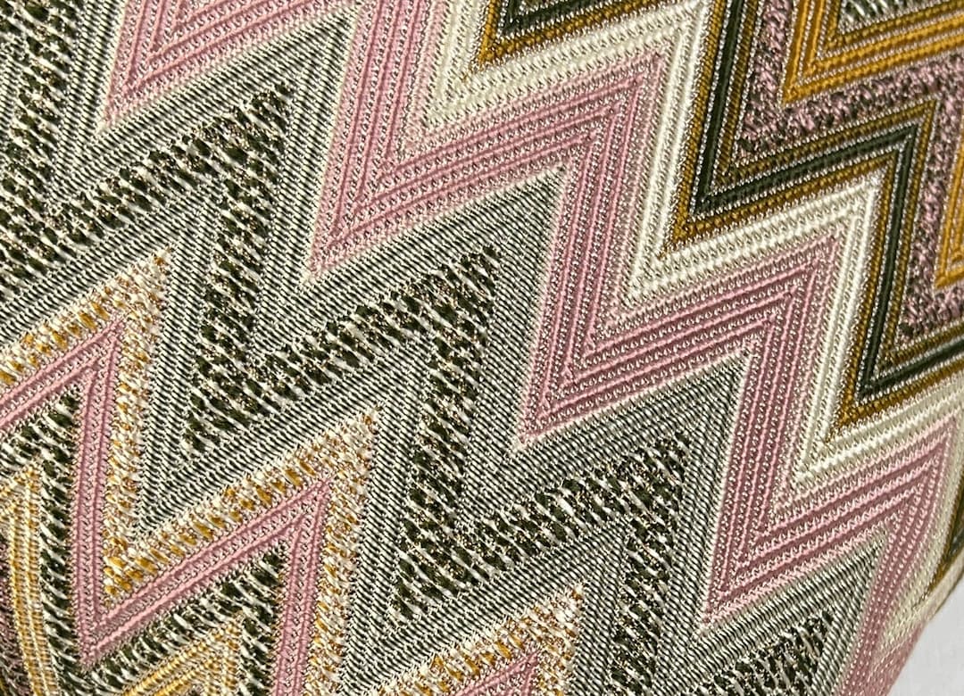 Colorful Chevron Fabric, Pink by the Yard, Woven Fabric Chevron Pillow ...