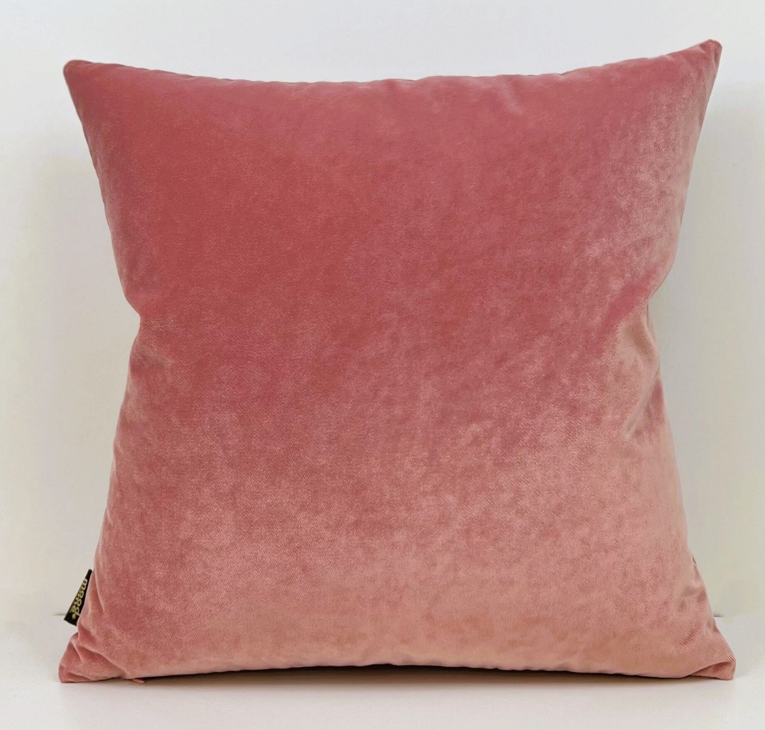 Blush Pink Velvet Throw Pillow,pink Rose Velvet Pillow Cover,pink ...