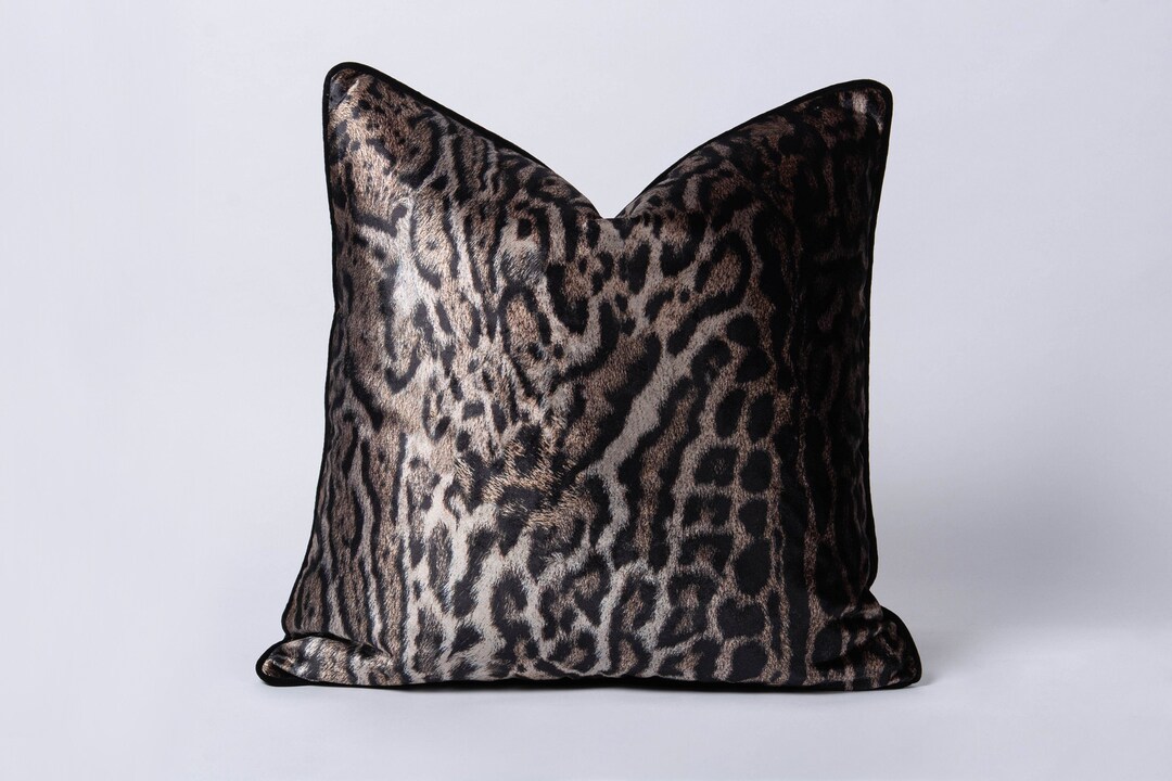 Luxury Leopard Velvet Pillow Cover Leopard Print Velvet - Etsy