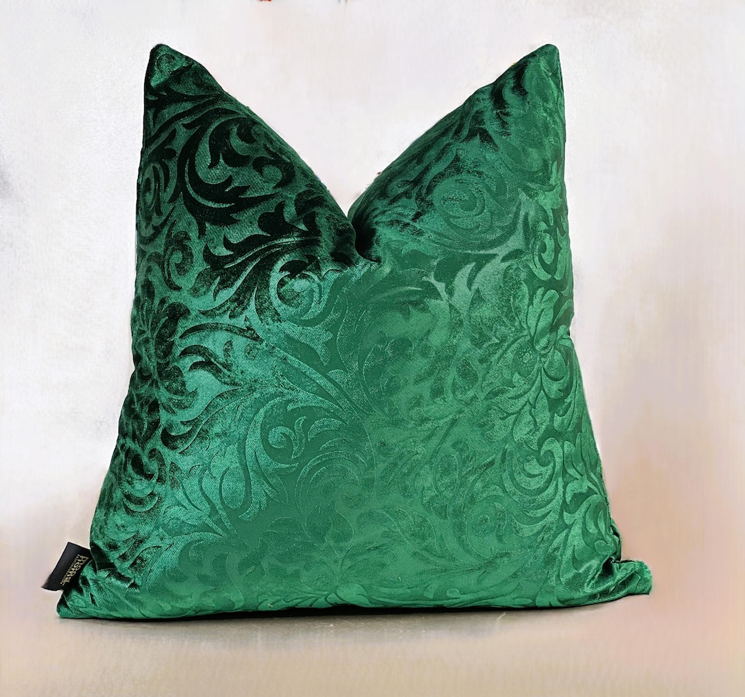 Luxury Emerald Green Velvet Pillow Covers,green Pillow,emerald Velvet ...