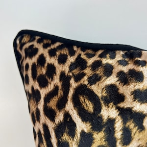 Luxury Leopard Velvet Pillow Cover: Animal Print Cushion - Etsy