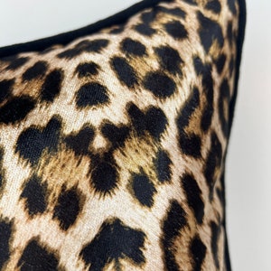 Luxury Leopard Velvet Pillow Cover: Animal Print Cushion - Etsy