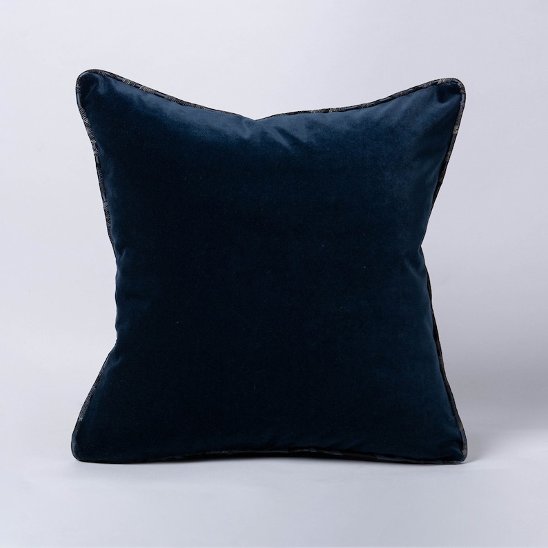 Luxury Navy Blue Velvet Pillow Coverblue Velvet Pillow - Etsy