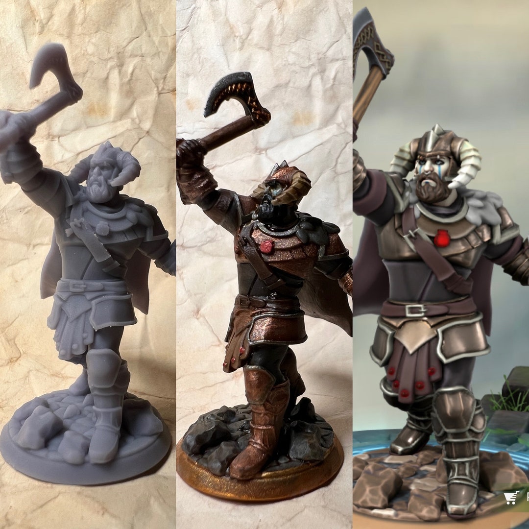 Resin 3D Print of Your Custom Mini From Hero Forge or Any Other Custom ...