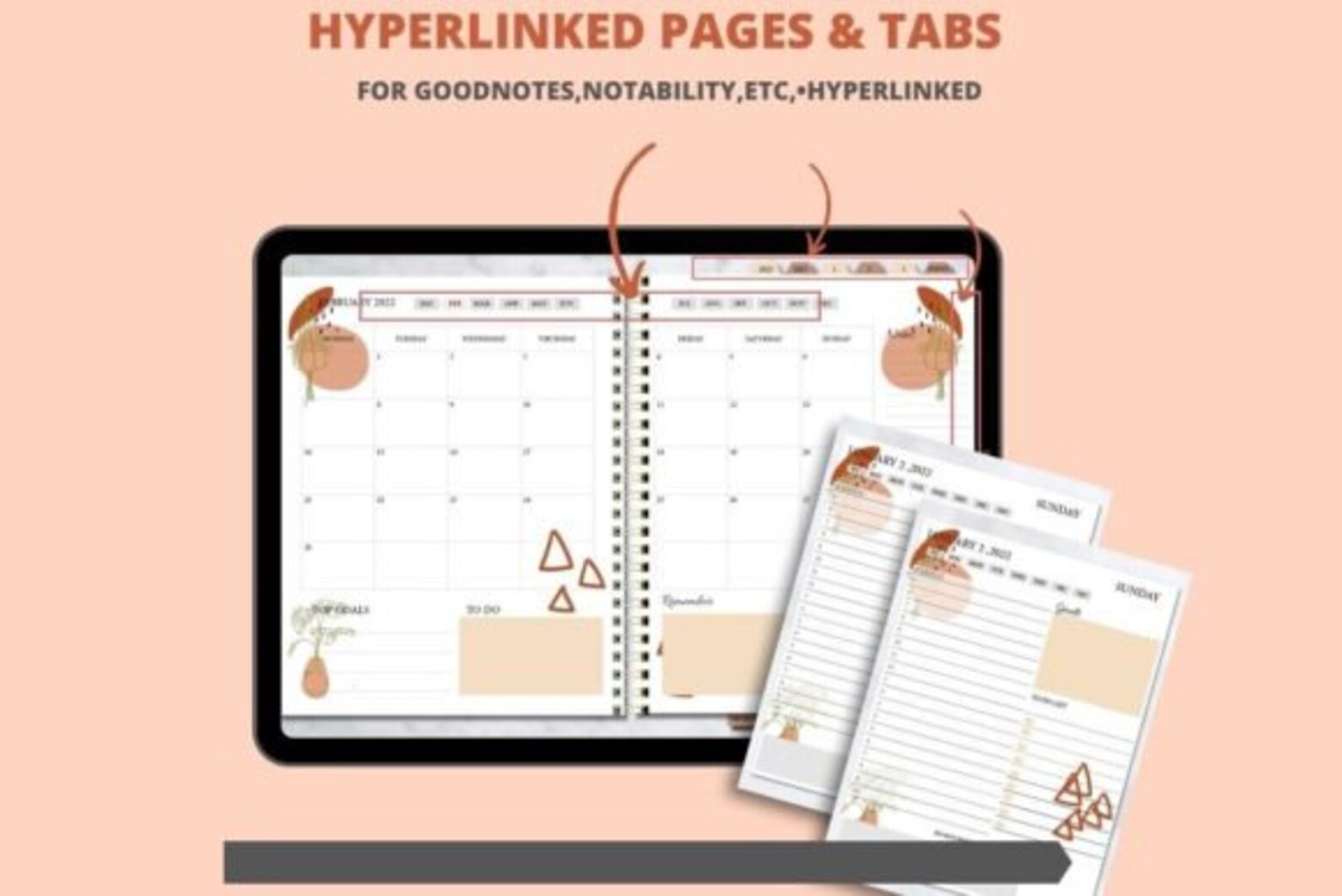 Digital Life Planner Goodnotes 2022-2023 - Digital Notebook With ...