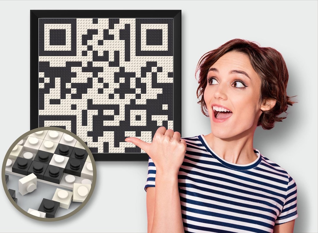 QR Code as a Brick Mosaic Kit / QR Code Brick Mosaic Set - Etsy UK