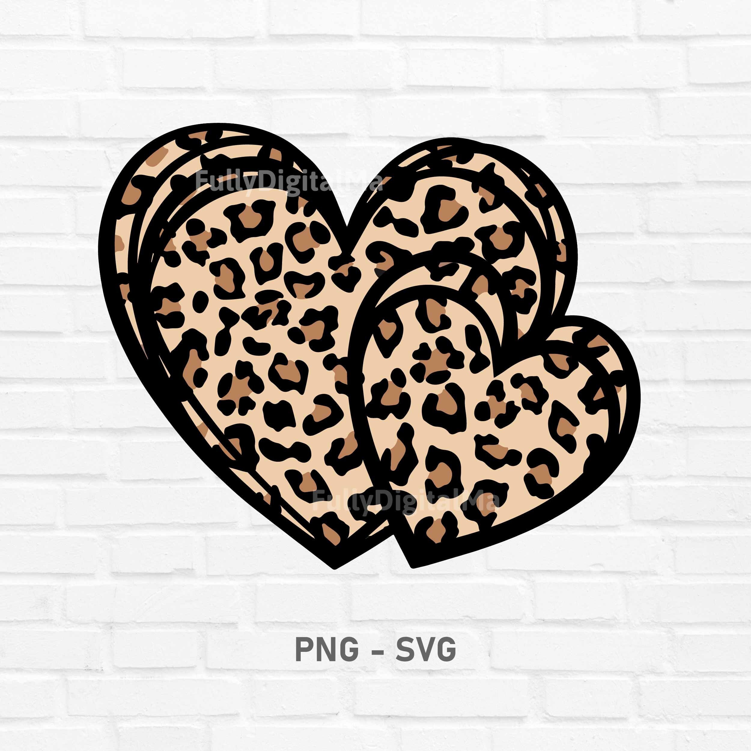 Leopard Print Heart Clipart