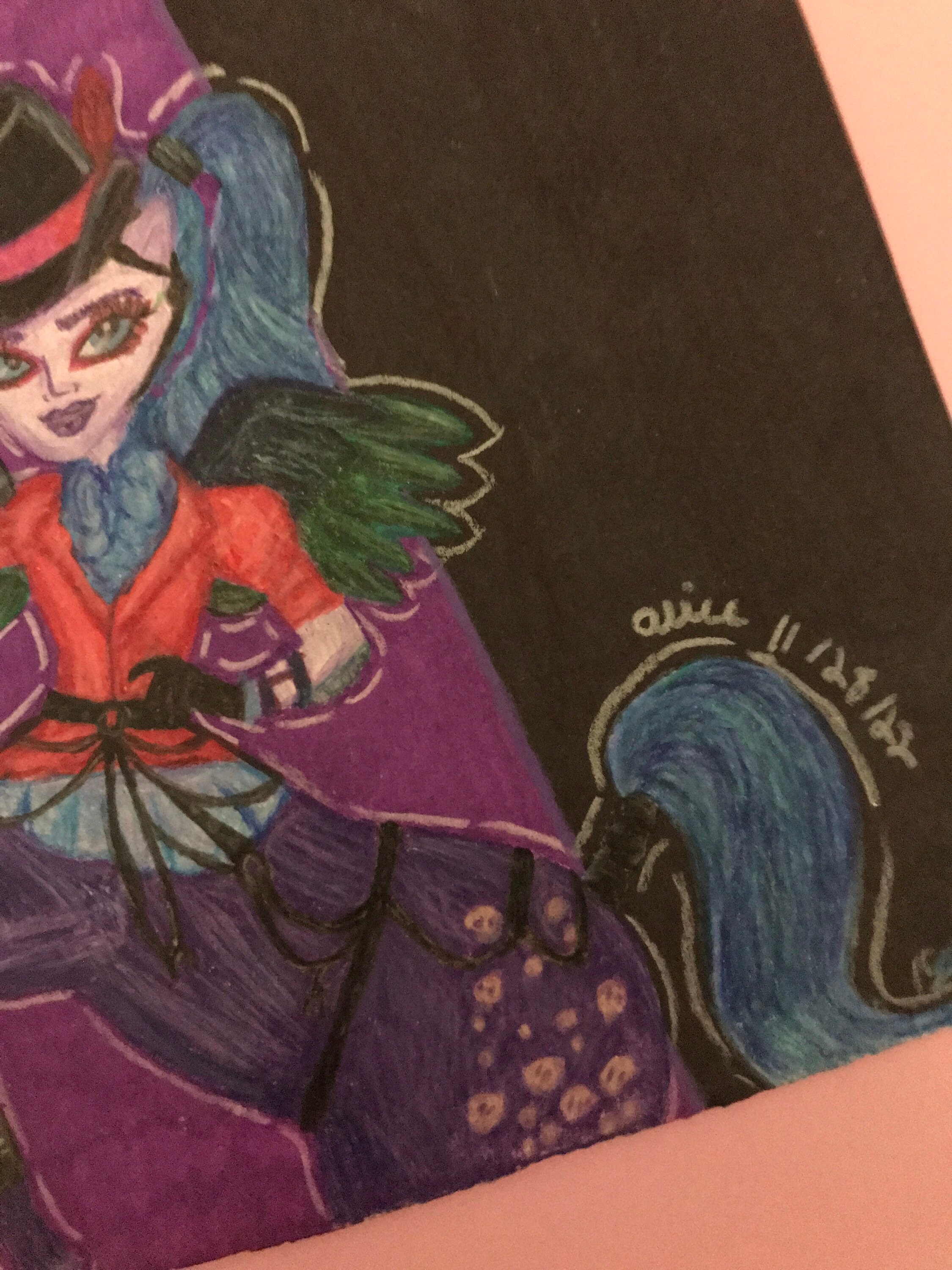 Colored Pencil Drawing of Avea Trotter From Monster High Freaky Fusion ...