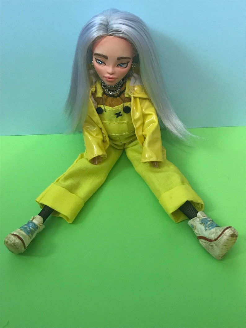 Bellyache Billie Eilish Ooak Doll Monster High Venus - Etsy