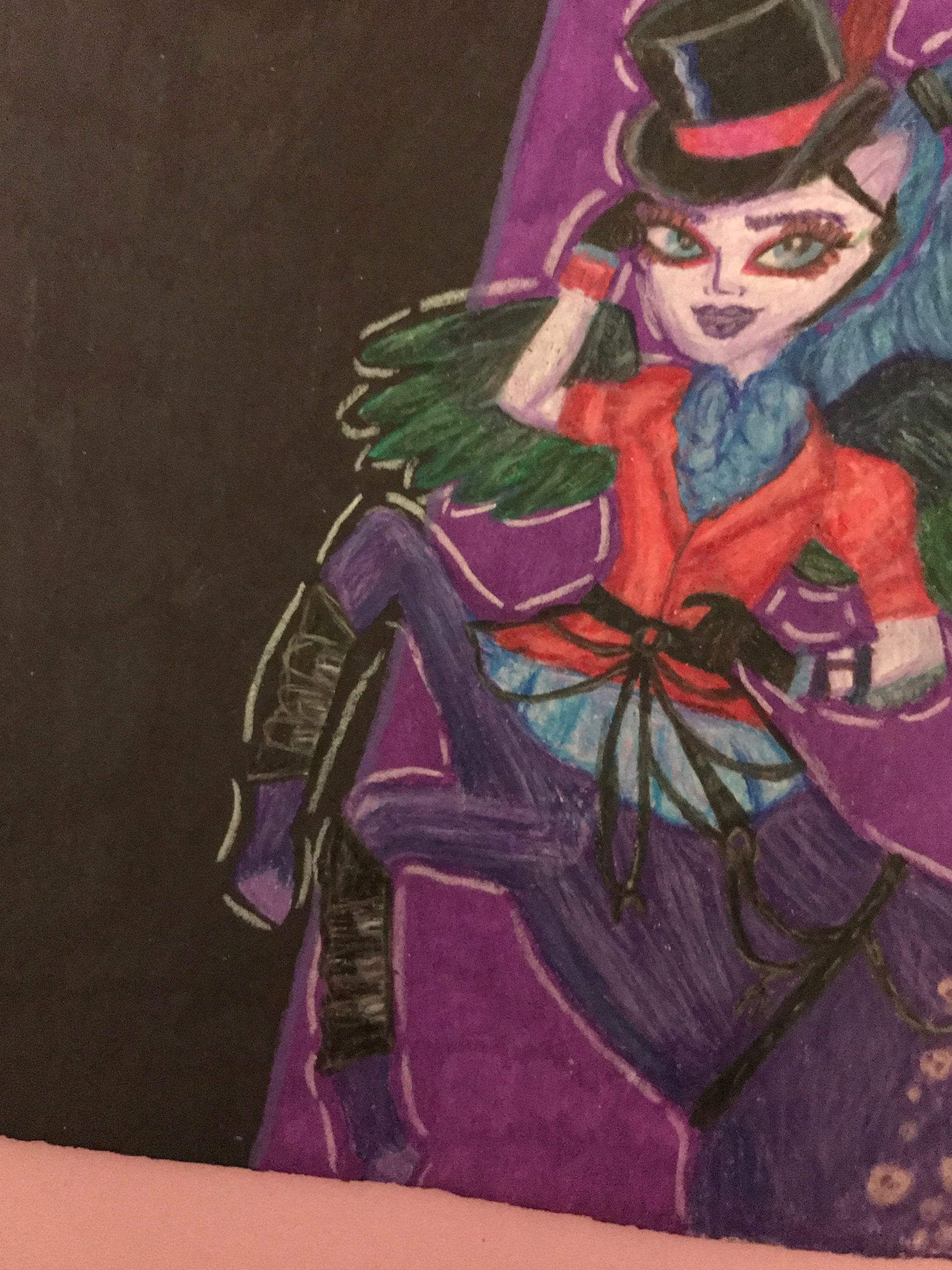 Colored Pencil Drawing of Avea Trotter From Monster High Freaky Fusion ...