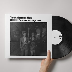 Custom Vinyl Record Mixtape | Personalized 12" LP With Photo - Etsy