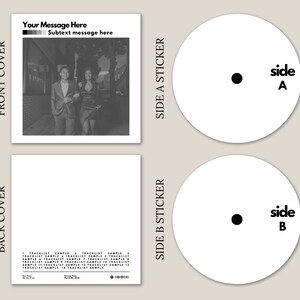 Custom Vinyl Record Mixtape | Personalized 12" LP With Photo - Etsy