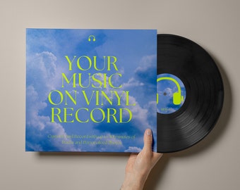 Full Custom Vinyl Record, 12in LP, Personalized Vinyl Record, Custom ...