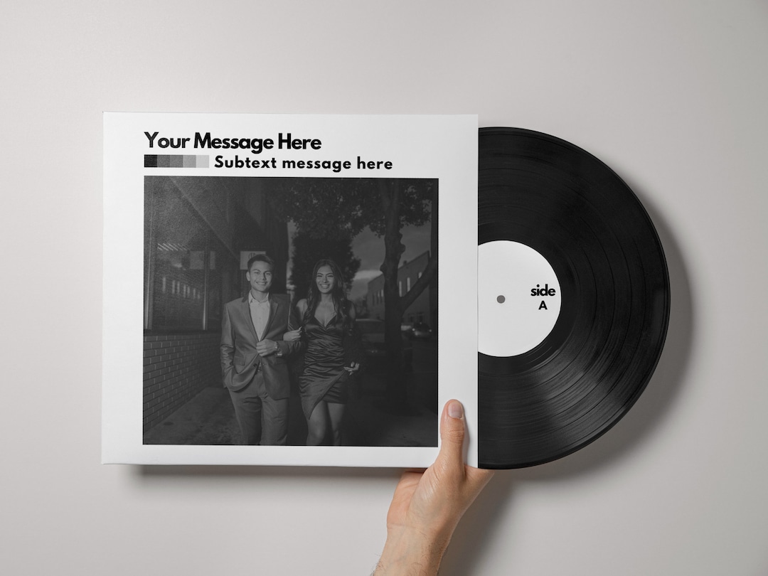 Custom Vinyl Record 12" LP Mixtape Fully Personalized Playlist 40 Mins ...