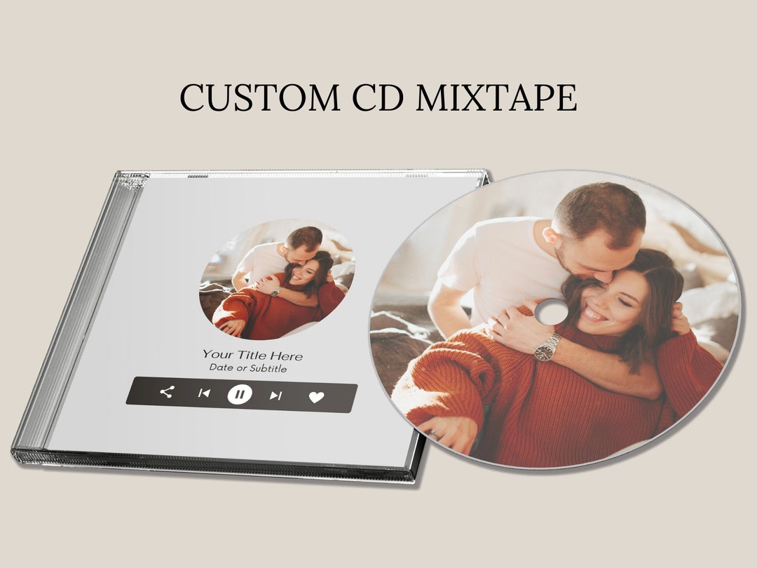 Custom CD Mixtape, Jewel Case, Personalized Photo, Personalized Music ...