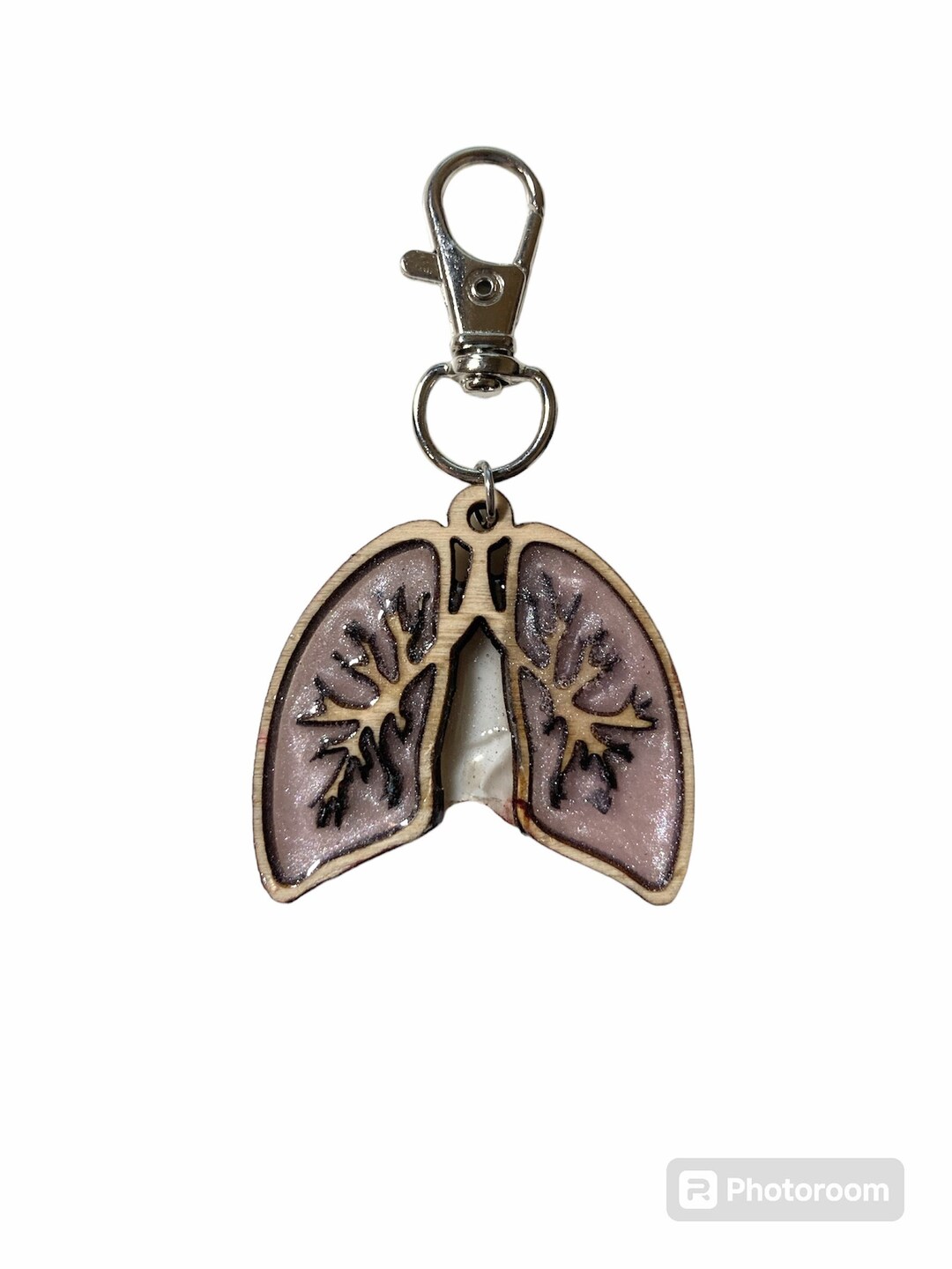 Lungs Keychain or Badge Charm - Etsy