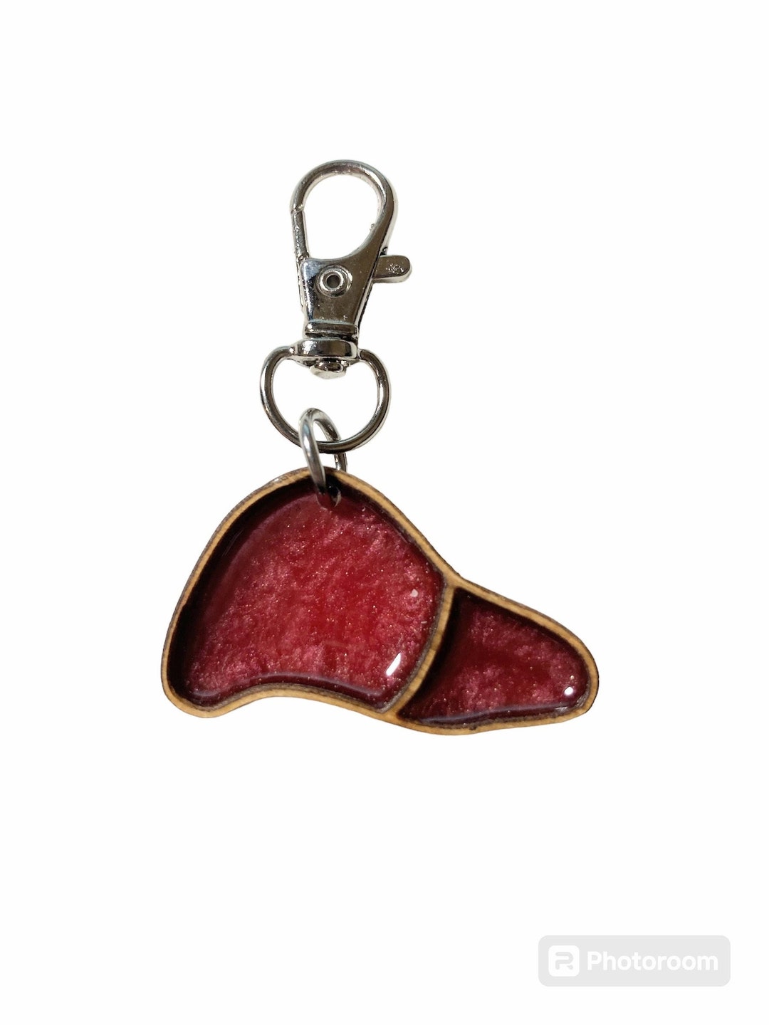 Liver Keychain or Badge Charm - Etsy