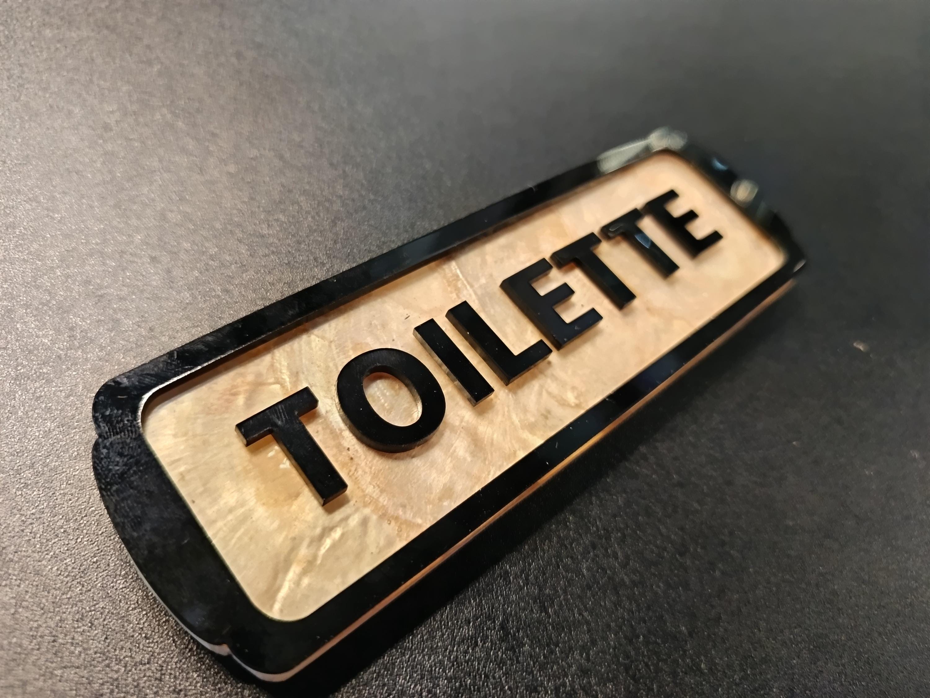Gold Soft Seashell Toilette Door Sign, Vintage Style Natural Toilet ...