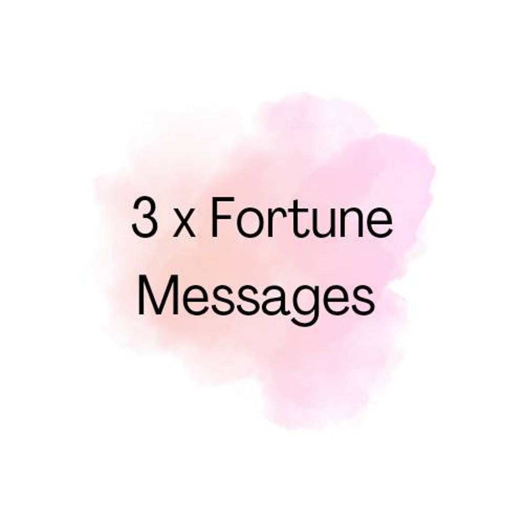 3 X Fortune Messages Choose 60 Mins or 24 Hour Delivery - Etsy UK