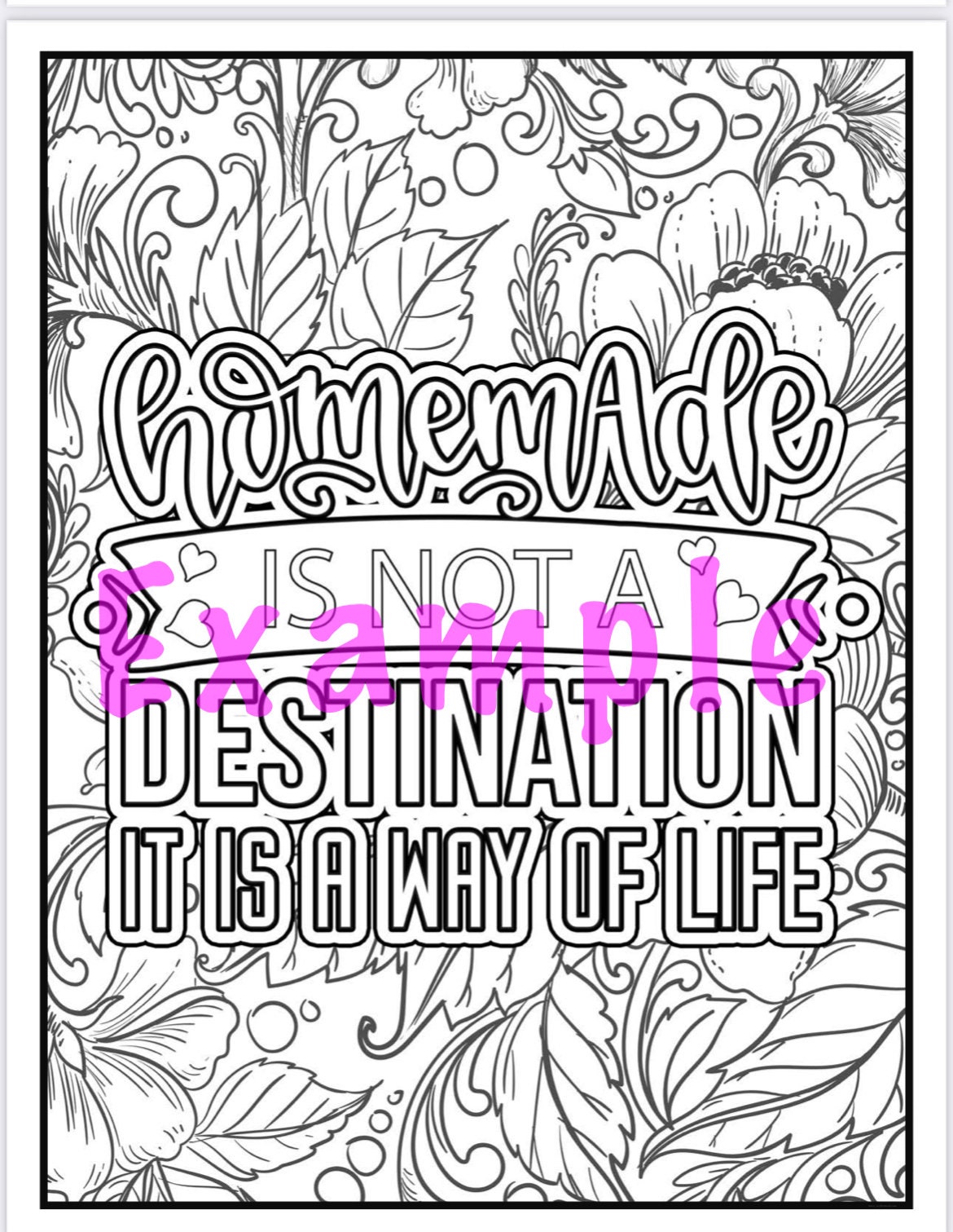 50 Pages Motivational Quotes Coloring Pages - Etsy